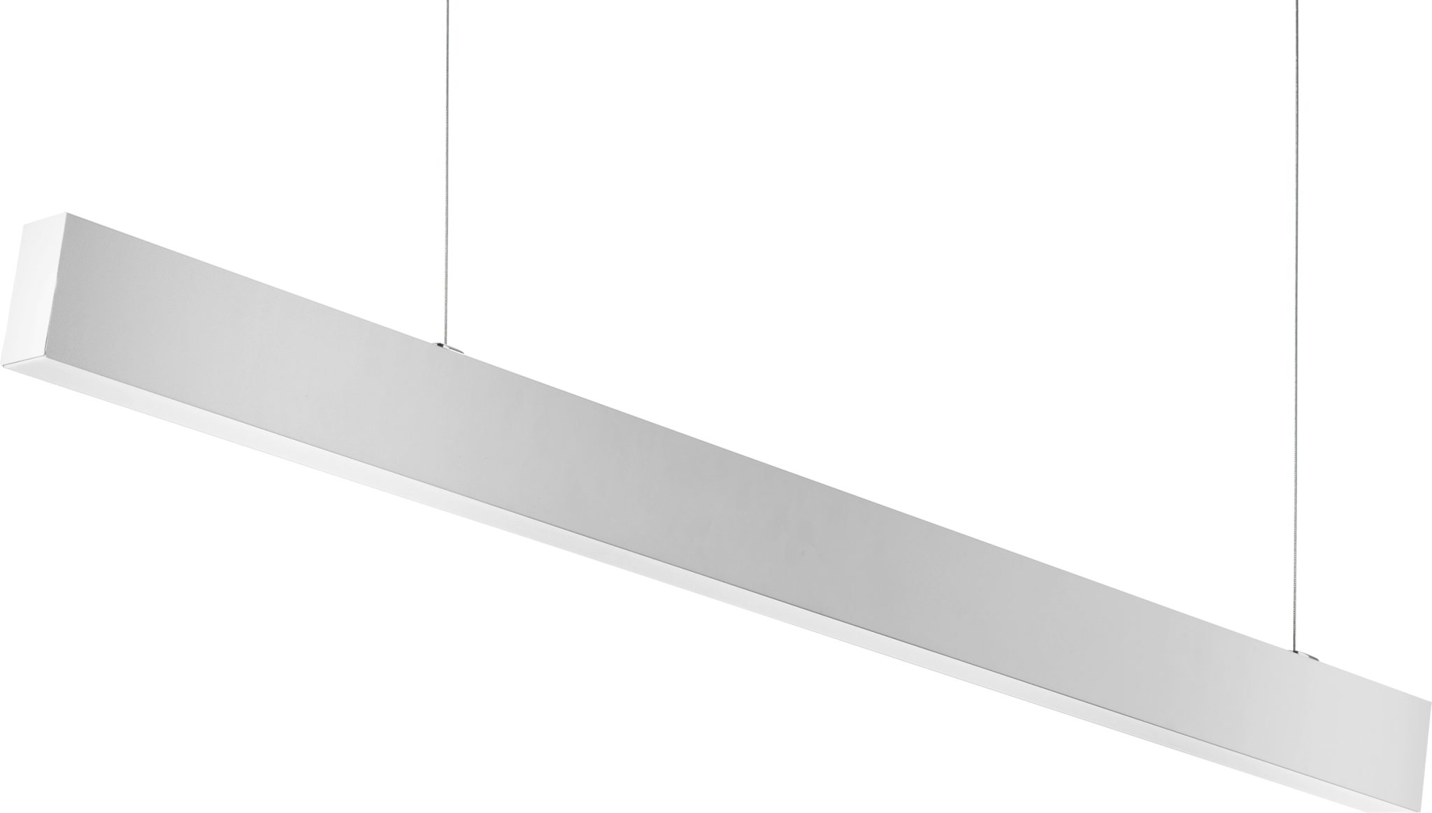- Slim linear light from extruded aluminium profile