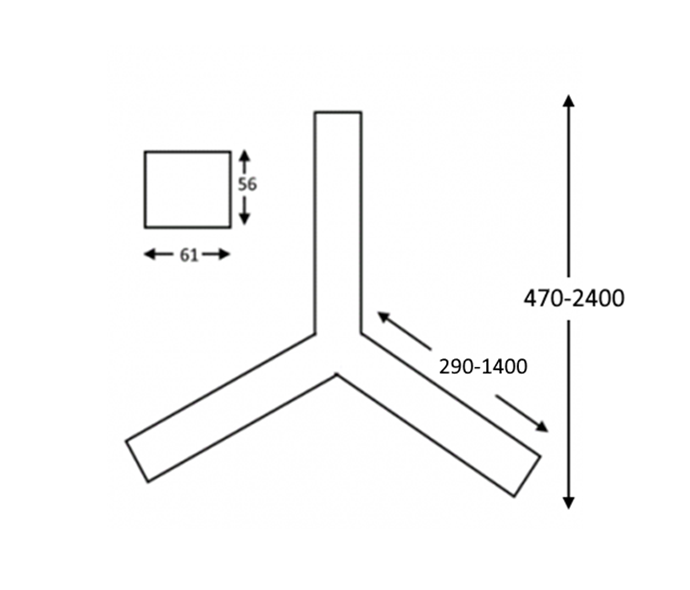 Luminaire Y shape linear - KALFEX Φωτισμός - Lighting